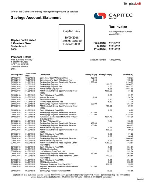 Best 12 Td Bank Statement Template Lab Statement Of Account Ke 2