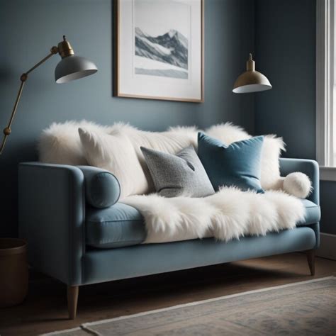 Premium Photo Blue Sofa