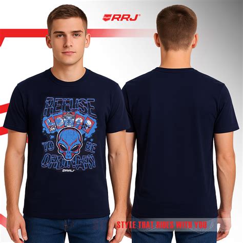 Rrj Mens Basic Tees Semibody Fitting 177824 U Navy Shopee Philippines
