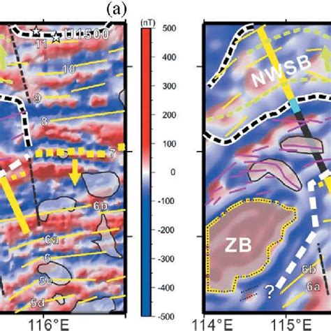 Close Up Gravity And Magnetic Anomaly Map A Magnetic Anomaly Map