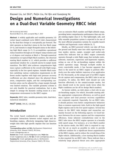 Pdf Design And Numerical Investigations On A Dual Duct Variable