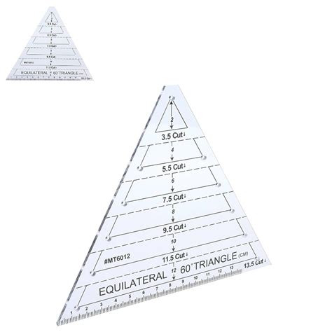 60 Degree Triangle Quilt Ruler 60 Degree Triangle Ruler