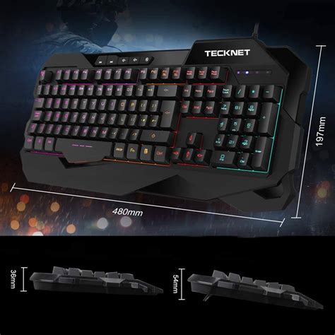 Tecknet Egk01703bk01 Wired Led Illuminated Gaming Keyboard Price — Dice Bg