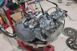 Foto Ubah Mesin Standar Jadi 2 Silinder Segini Biayanya