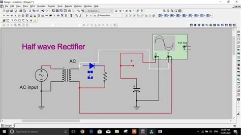 Aman Bharti On Linkedin Simulation Of Half Wave Rectifier Circuit Using Multisim Half Wave
