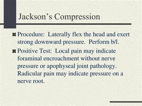 Ppt Cervical Orthopedic Tests Powerpoint Presentation Id228082