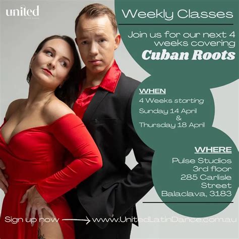 Weekly Classes Uld Cuban Roots Level 2285 Carlisle St Melbourne