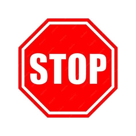 Premium Vector Stop Sign Vector Logo Template