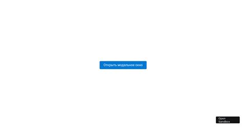 Modal Codesandbox