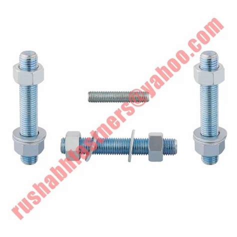 Hex Ms Gi Plated Nut Bolt Grade 4 6 Size M5 To M52 At ₹ 72 Piece In