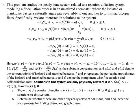 4 This Problem Studies The Steady State System