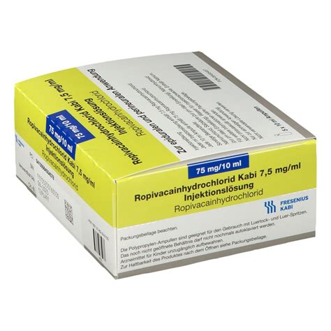 Ropivacainhydrochlorid Kabi 75 Mgml 5x10 Ml Mit Dem E Rezept Kaufen