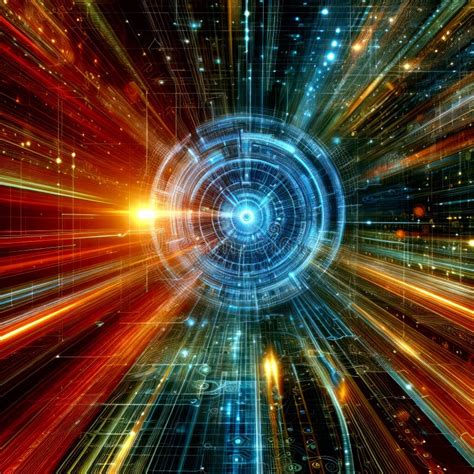 Digital Abstract Technology Background Binary Speed Communications