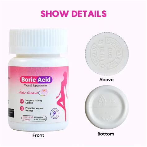 Boric Acid Suppositories Perfect Picture Cosmetics