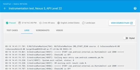 Analyze Firebase Test Lab Results