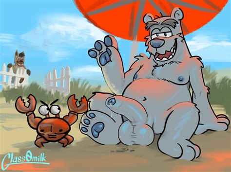 Rule 34 Anthro Arthropod Balls Beach Beach Umbrella Bodily Fluids