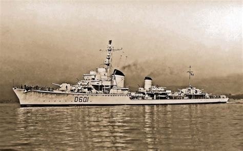 French Navy Marceau D601 1936a Mob Class Destroyer