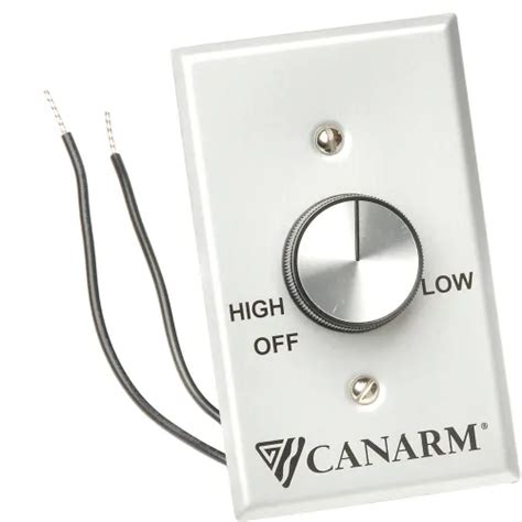 Canarm® Variable Speed Switch Control For 2 Fans Silver