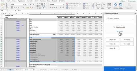 Excel Sharing Smart Granular Safe Airrange