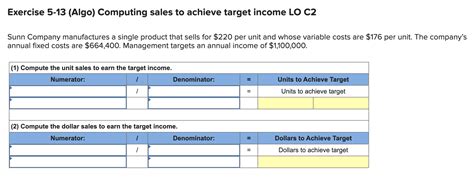 Solved Exercise Algo Computing Sales To Achieve Chegg Com