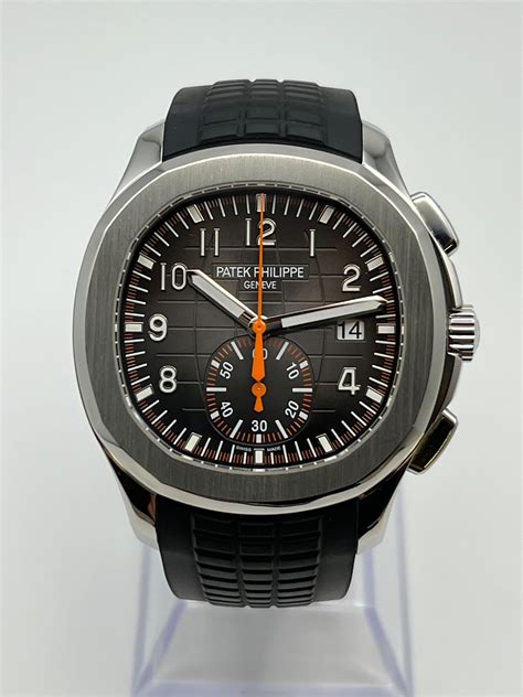 Patek Philippe Aquanaut 5968a 001 Chronograph Stainless Steel Black Di