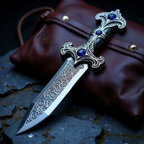 Free Jeweled Celtic Dagger Image Dagger Celtic Silver Download At Stockcake