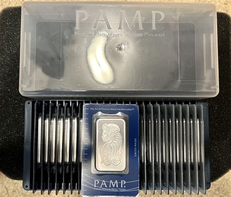 Full Pamp Mint Box 25 X 1oz Bar Consecutive Serial Numbers Rsilverbugs