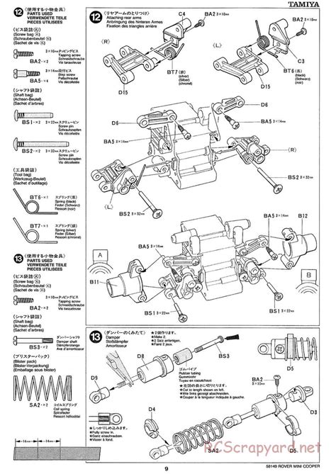 Tamiya 58149 Manual • Rover Mini Cooper M01 • Rcscrapyard Radio Controlled Model Archive