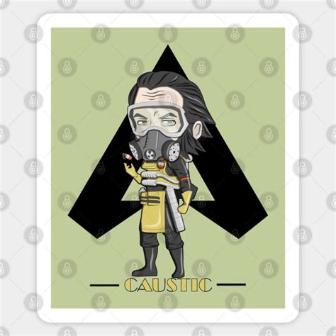Caustic Apex Chibi Apex Legends Caustic Chibi Sticker Teepublic