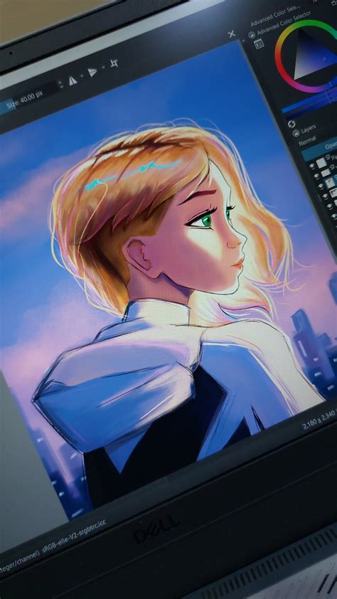 Gwen Stacy Fanart Digital Art R Indianteenagers
