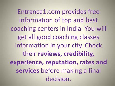 Ppt Coaching Classes India Powerpoint Presentation Free Download