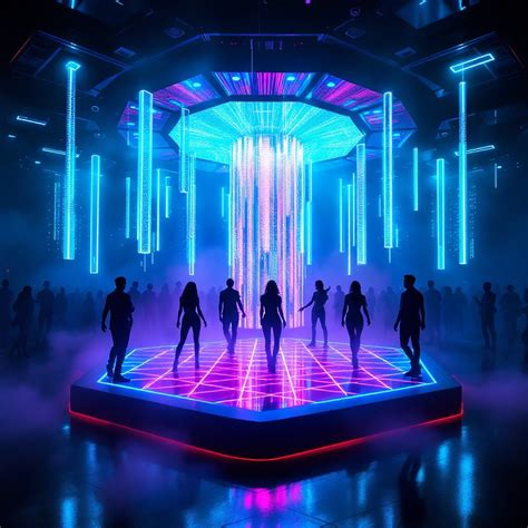Free Neon Dance Portal Image Cyberpunk Neon Futuristic Download