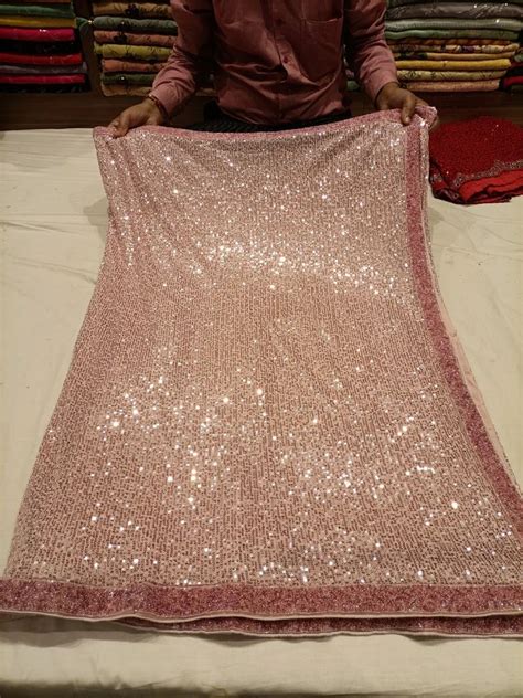 Pink Sequence Saree At ₹ 5295piece Kolkata Id 2849359017162