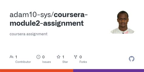 Github Adam10 Syscoursera Module2 Assignment Coursera Assignment