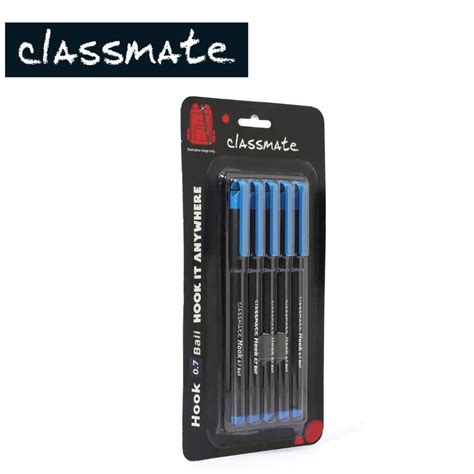 Classmate Hook Ball Pen Blue Pack Of 5 Ant Mascot Ant Mascot