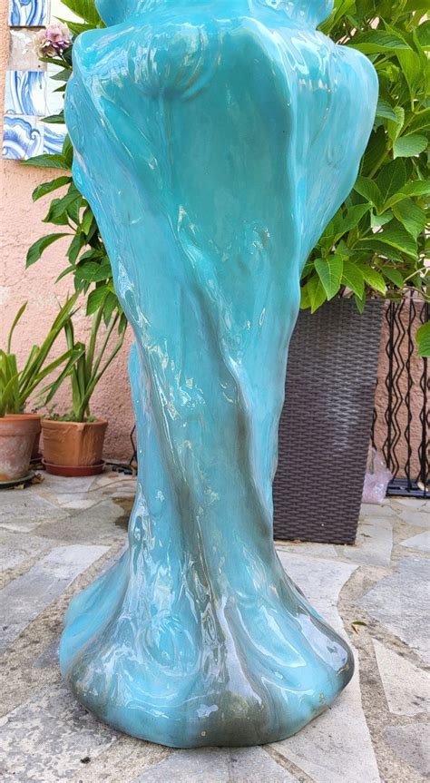 Proantic Delphin Massier Complete Earthenware Bolster Pavots Model