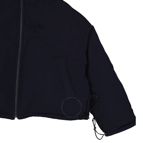 Balenciaga Washed Black Bb Paris Icon Reversible Puffer Jacket Brand