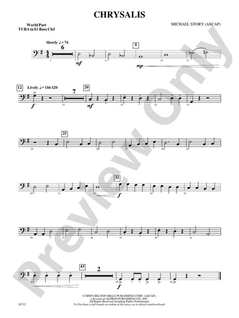 Chrysalis Wp E Flat Tuba Bc Wp E Flat Tuba Bc World Part