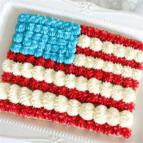 American Flag Cookie Cake