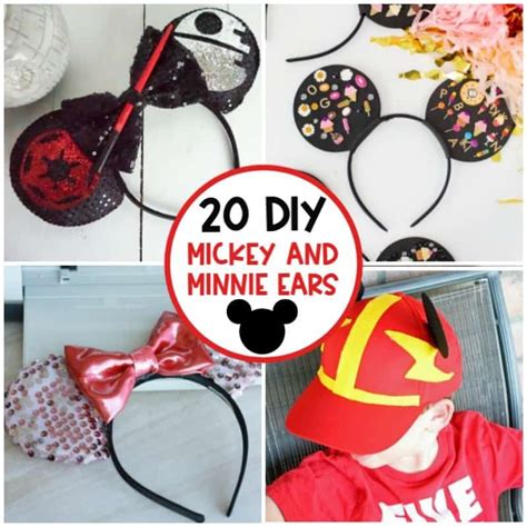 20 Easy Diy Mickey And Minnie Ears For Your Next Disney Vacation Diy