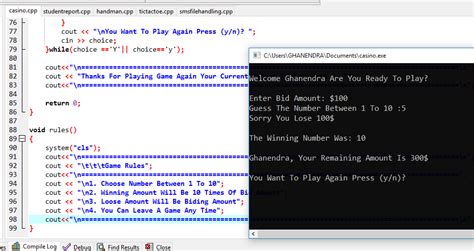 Slot Machine Programming Code C