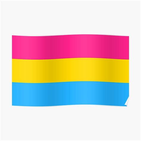Pansexuality Pride Flag Poster For Sale By Allhistory Redbubble