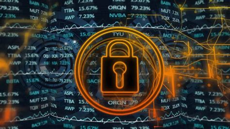 Premium Stock Video Animation Of Data Processing And Padlock Over