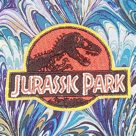 Jurassic Park Patch Etsy
