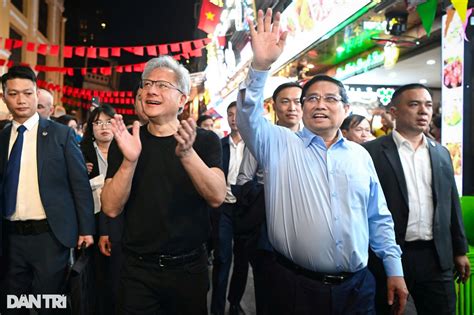 Thủ Tướng Phạm Minh Chính Và Ceo Nvidia Thưởng Thức Bia Phố Cổ Hà Nội