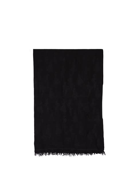 LenÇo Christian Dior Wool Silk Shawl Preto G Original Gringa