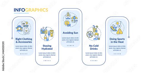 Sunstroke Prevention Vector Infographic Template Avoiding Sun Presentation Outline Design