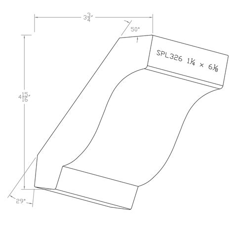 1 14 X 6 18 X 4 Spl326 3d Printed Profile Sample