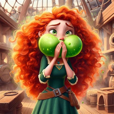 Merida Seasick Puffy Cheeks Ai Art By Alrucker On Deviantart