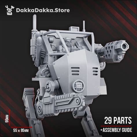3d Printable Regius Guard Stomper Mech Assembly Guide By Dakkadakkastore